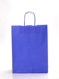 Large Blue Paper Carrier Bags | Twist Handle Bags